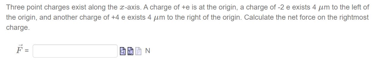 Solved Three point charges exist along the \\( x \\)-axis. A | Chegg.com