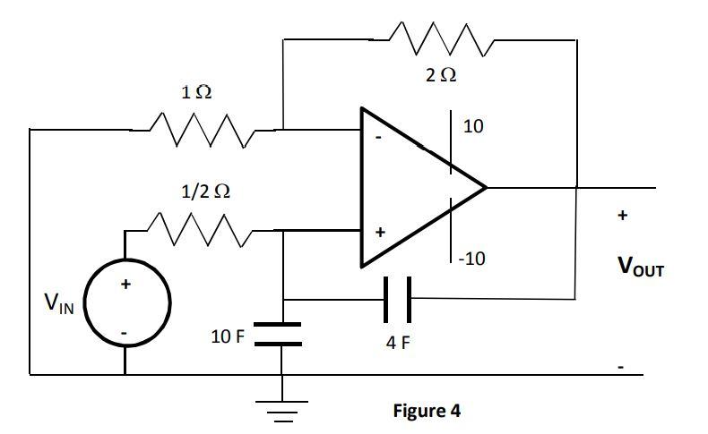 Solved In the circuit below, the operational amplifier has | Chegg.com