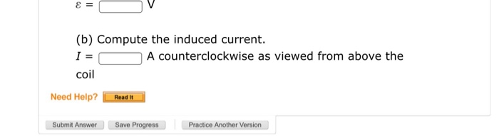 Solved GOAL Calculate an induced emf and current with | Chegg.com