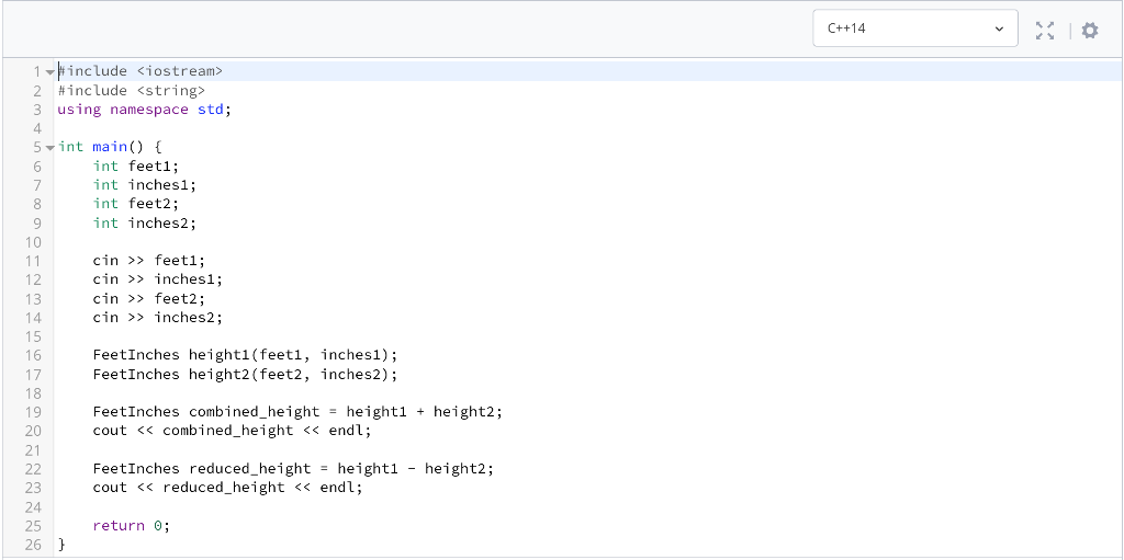 Solved Feet Inches 1 Problem Submissions Leaderboard | Chegg.com