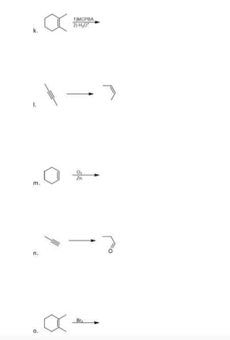 Solved 2. Fill in any missing component (substrate, reagent, | Chegg.com