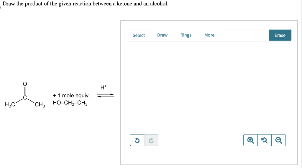 Solved Draw the product of the given reaction between a | Chegg.com