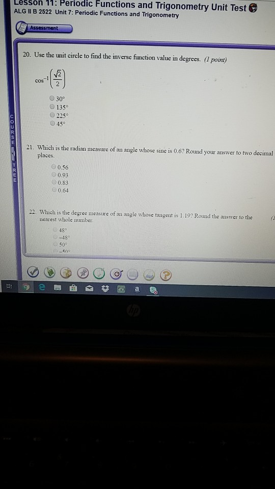 Solved Lesson 11: Periodic Functions and Trigonometry Unit | Chegg.com