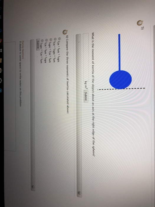Solved Moment of Inertia An object is formed by attaching a | Chegg.com