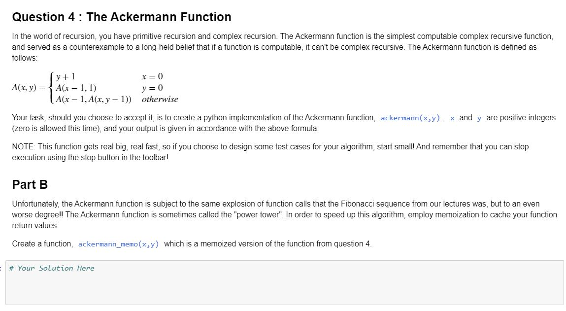 Solved Please give the solution in python3 and check your | Chegg.com