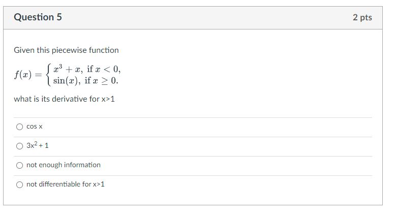 Solved Given this piecewise function f(x)={x3+x, if | Chegg.com