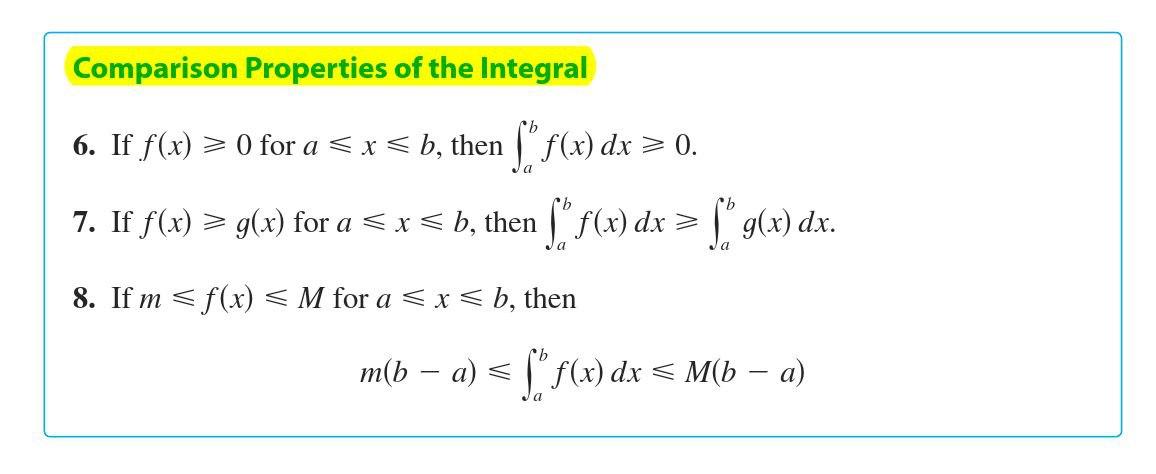 Solved (6 marks) Use the comparison properties of integrals | Chegg.com