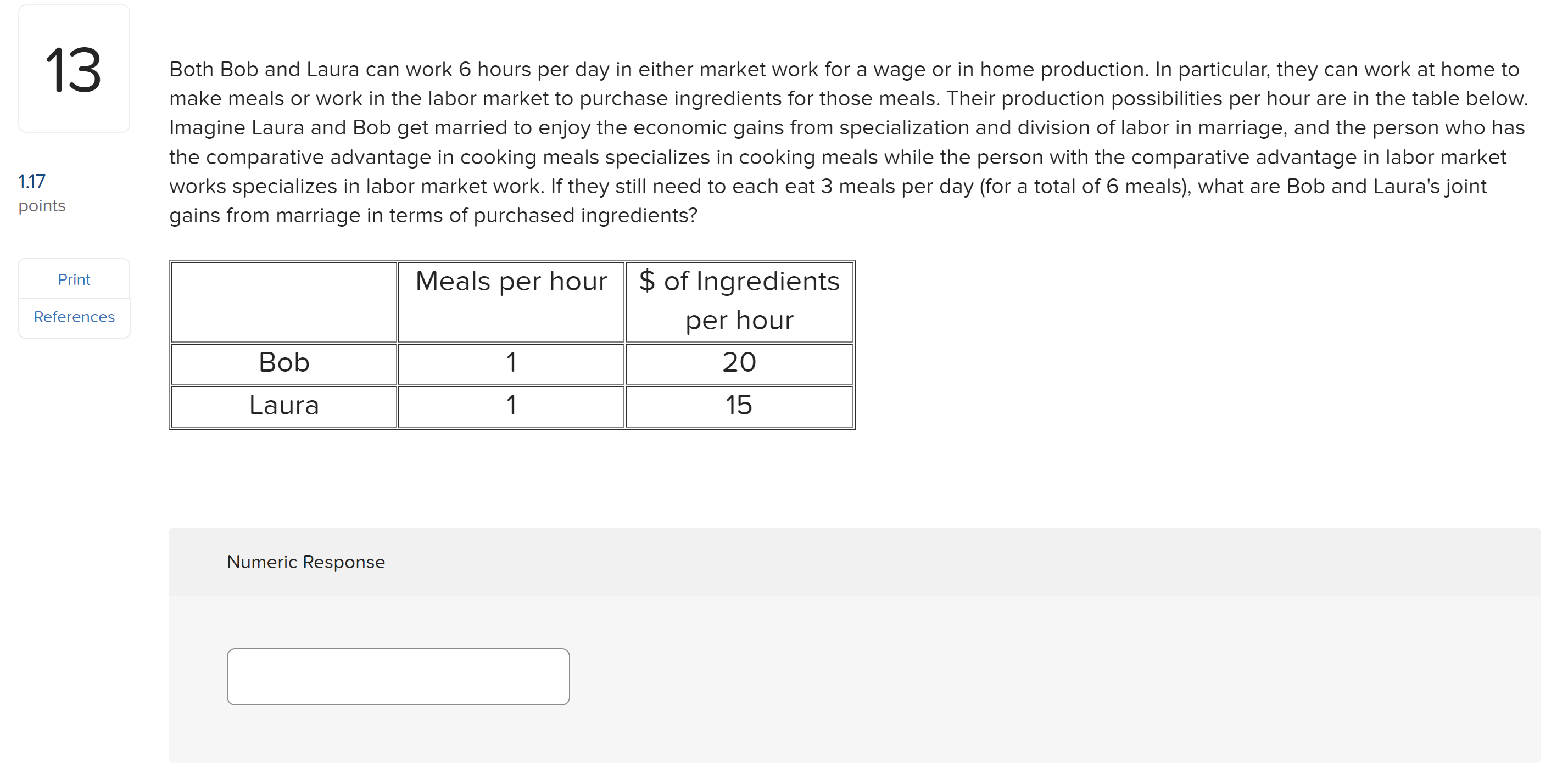 Solved Both Bob and Laura can work 6 ﻿hours per day in | Chegg.com