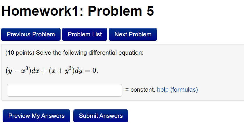 Solved Homework1: Problem 5 (10 points) Solve the following | Chegg.com