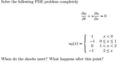 Solved Solve the following PDE problem completely | Chegg.com