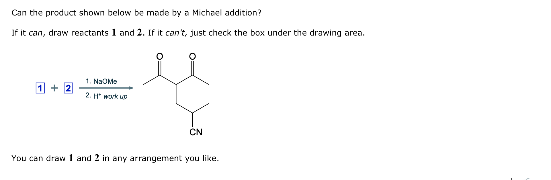 Solved Can the product shown below be made by a Michael | Chegg.com