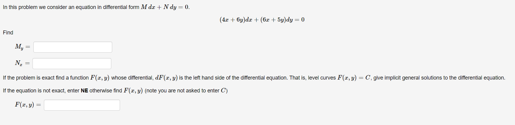 Solved In this problem we consider an equation in | Chegg.com