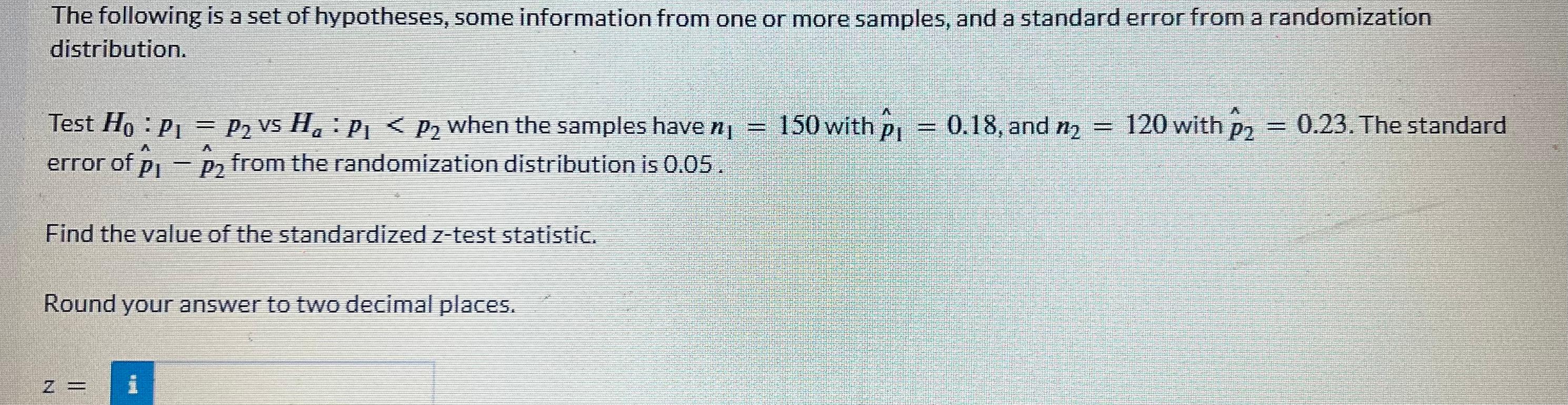 Solved The Following Is A Set Of Hypotheses Some