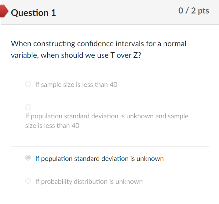Solved When constructing confidence intervals for a normal | Chegg.com
