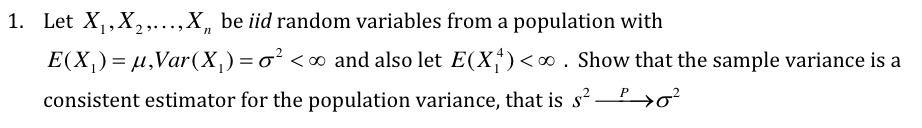 Solved 1. Let X1,X2,…,Xn be iid random variables from a | Chegg.com
