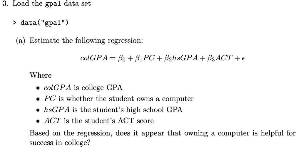 Solved Please help me with the question, 3 (B). I will post | Chegg.com