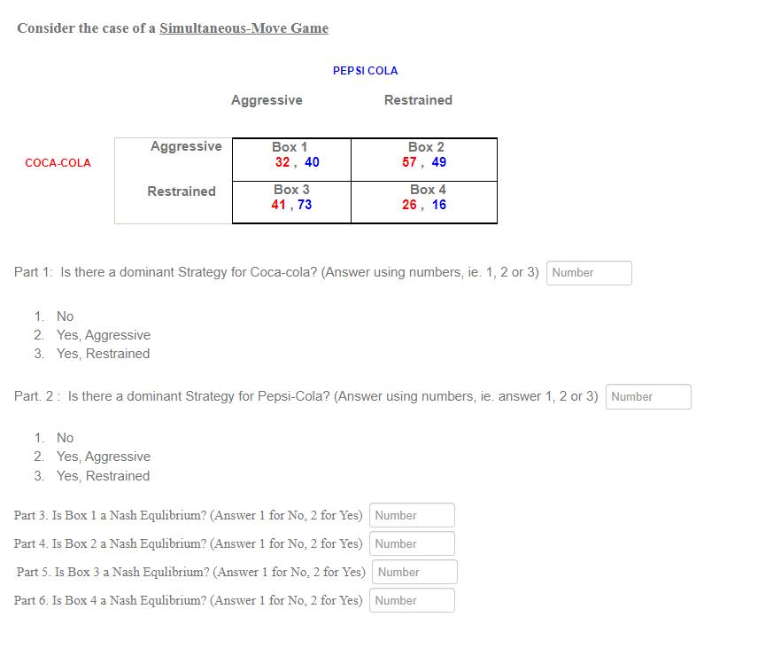 Solved Consider the case of a Simultaneous-Move Game PEP SI | Chegg.com