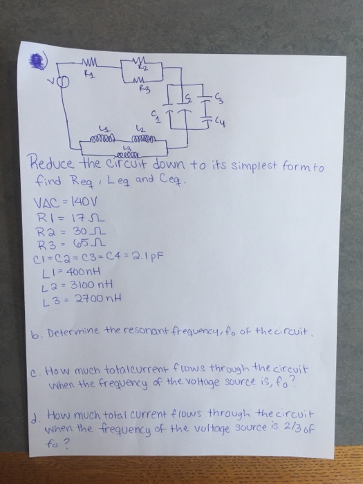 Solved 6-3 ty Reduce the ir cuit down to its simplest form | Chegg.com
