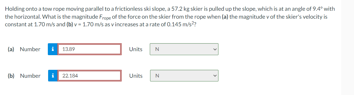 Solved Holding onto a tow rope moving parallel to a | Chegg.com
