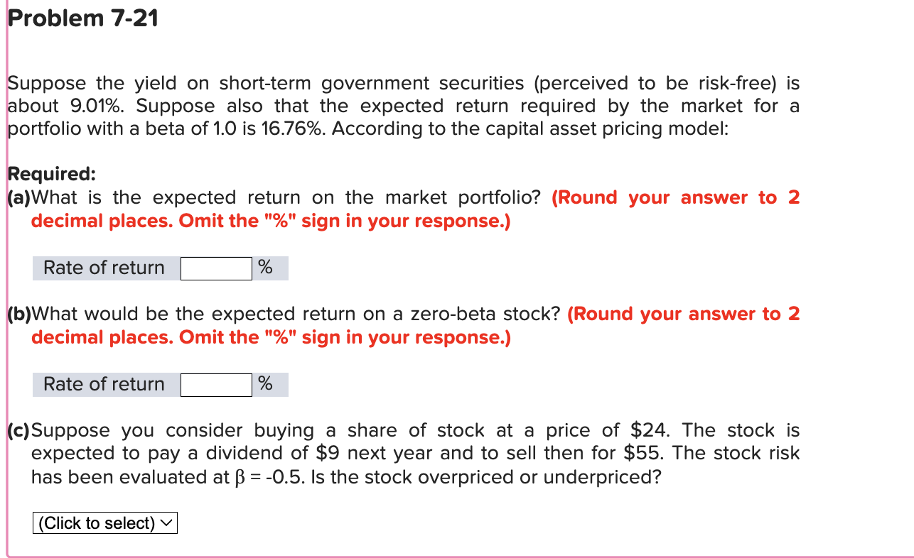 Solved Suppose the yield on short-term government securities | Chegg.com