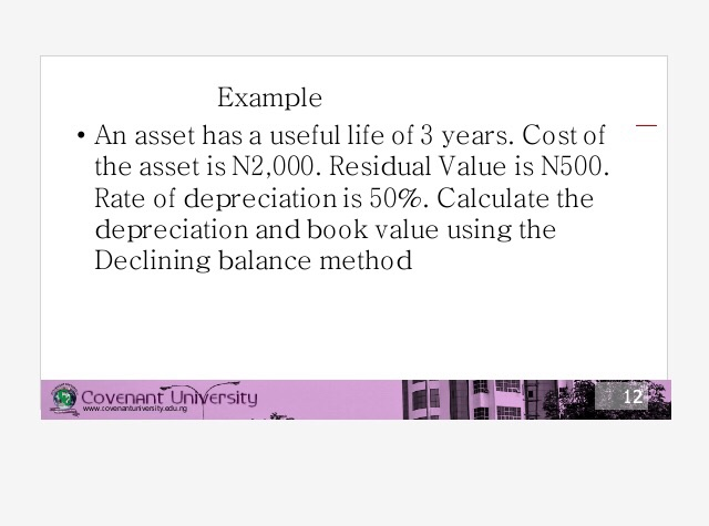 Solved Example . An asset has a useful life of 3 years. Cost | Chegg.com