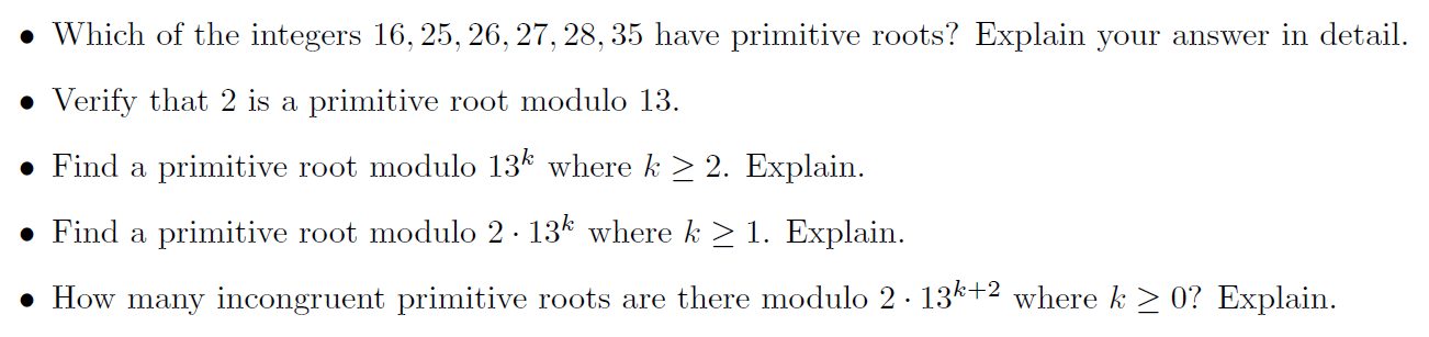Solved • Which of the integers 16, 25, 26, 27, 28, 35 have | Chegg.com