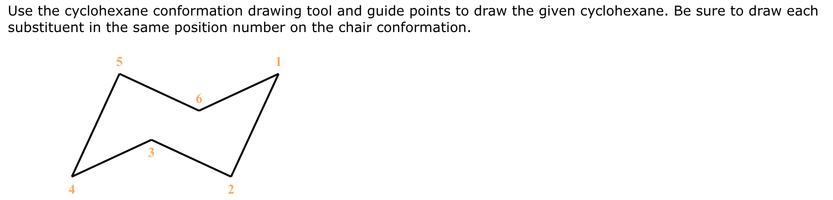 Solved Consider the cyclohexane below. Use the | Chegg.com