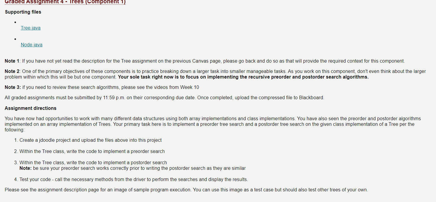 Solved NODE.JAVA public class Node { private char data; | Chegg.com
