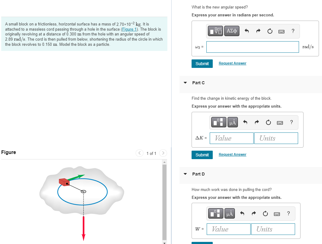 Solved A small block on a frictionless, horizontal surface | Chegg.com