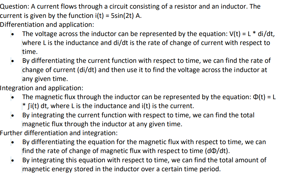 Solved Question: A current flows through a circuit | Chegg.com