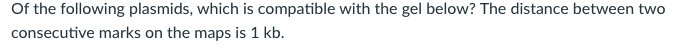Solved Of the following plasmids, which is compatible with | Chegg.com