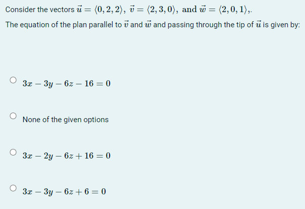Solved Consider the vectors | Chegg.com