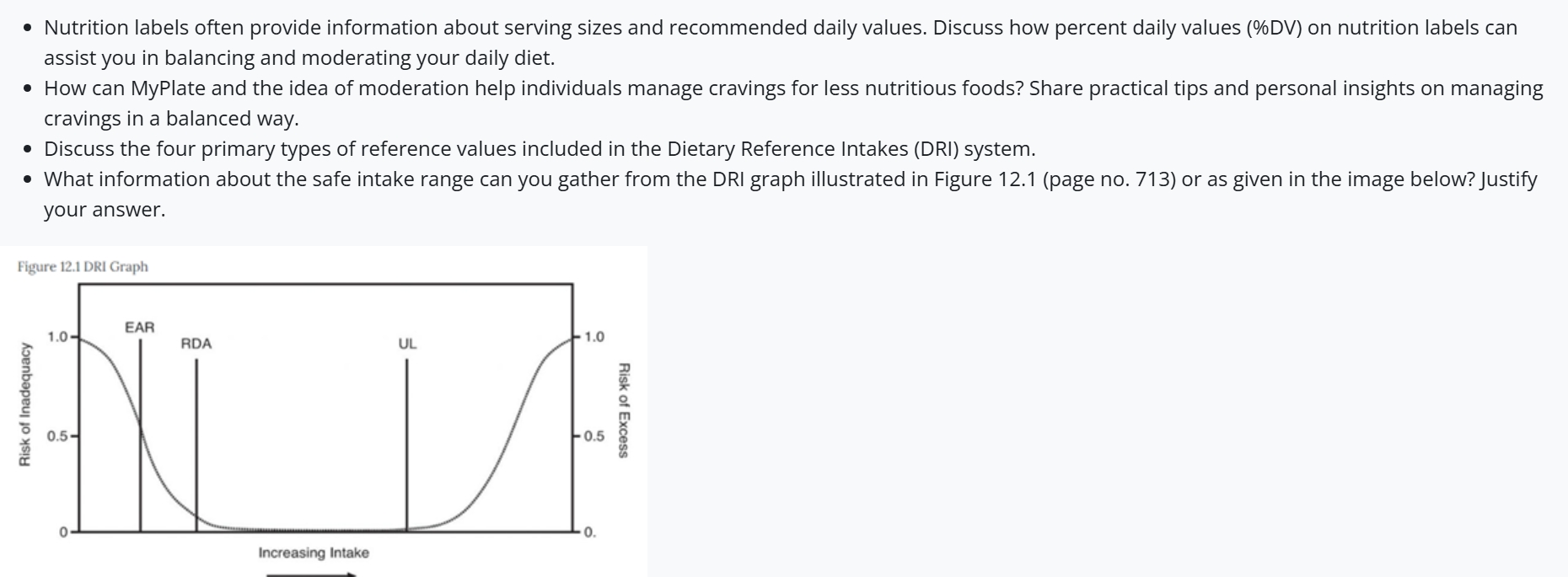Solved - ﻿Nutrition labels often provide information about | Chegg.com