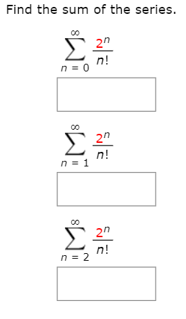 Solved Find the sum of the series. | Chegg.com