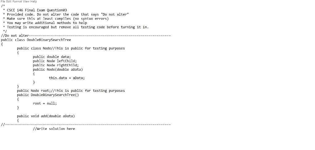 Using the provided code (found here), write an add | Chegg.com