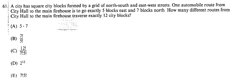 Solved 61. A city has square city blocks formed by a grid of | Chegg.com