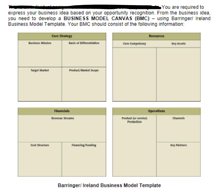 Solved express your business idea based on your opportunity | Chegg.com
