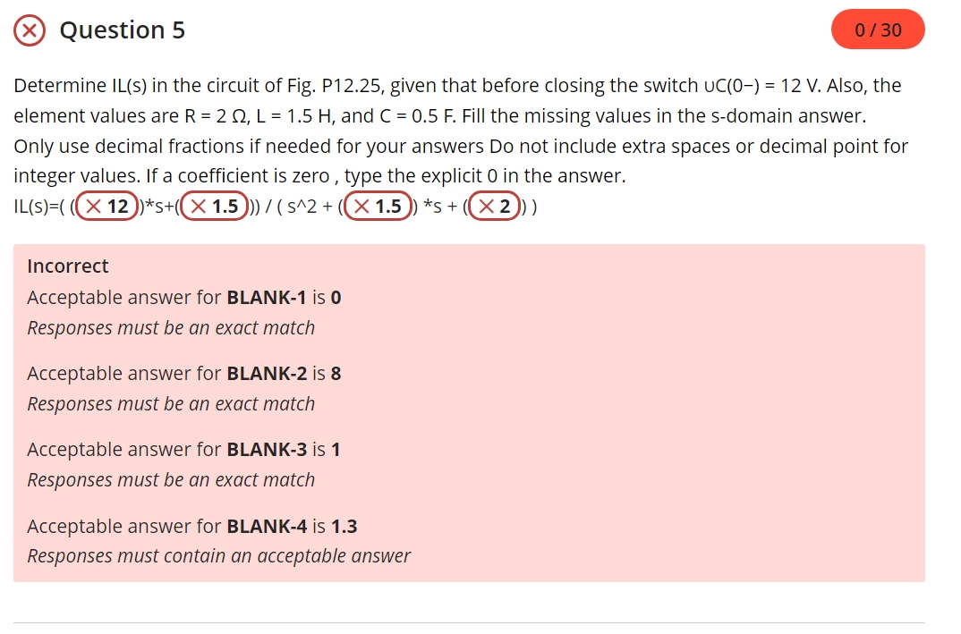 Solved Question 5Determine IL(s) in ﻿the circuit of ﻿Fig. | Chegg.com