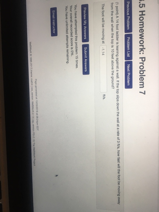 Solved .5 Homework: Problem 7 Previous ProblemProblem List | Chegg.com Solved .5 Homework: Problem 7 Previous ProblemProblem List | Chegg.com