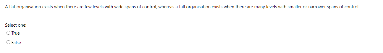 Solved Select one: True False | Chegg.com