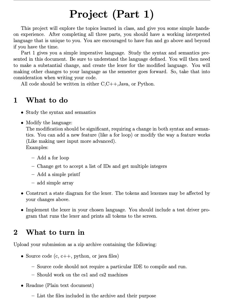 Project (Part 1) This project will explore the topics | Chegg.com