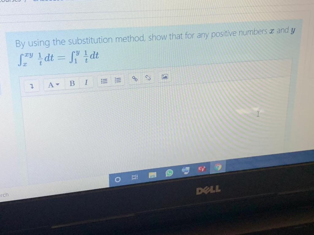 Solved By using the substitution method, show that for any | Chegg.com