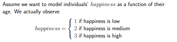 Solved Assume we want to model individuals' happiness as a | Chegg.com