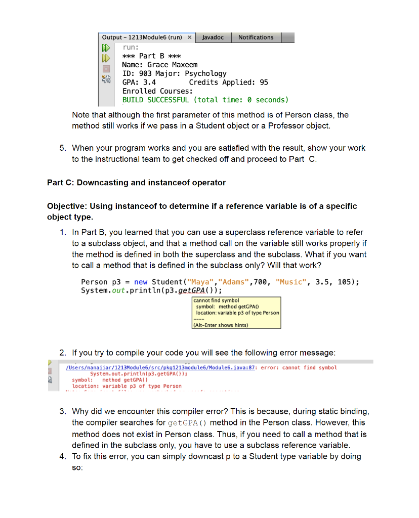 Solved Itsc 1213 Inheritance Part 3 Please Answer All 