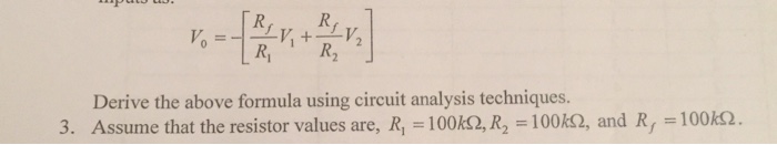 Solved Table 1 Output of Summing Device Input Voltage Output | Chegg.com