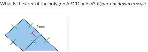 Solved What is the area of the polygon ABCD below? Figure | Chegg.com