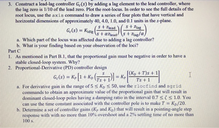 Solved Assignment 2 Modern Control Systems Analysis and | Chegg.com
