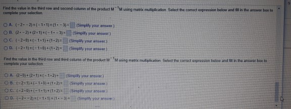 Solved Given M. find M and show that M M-I 1 -2 0 2 -3 2 | Chegg.com