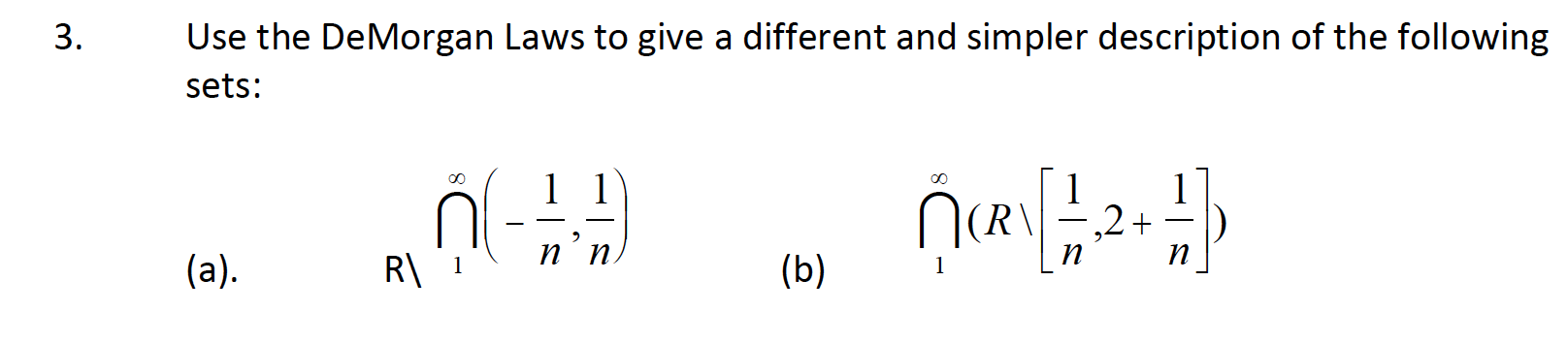 Solved 3. Use the De Morgan Laws to give a different and | Chegg.com