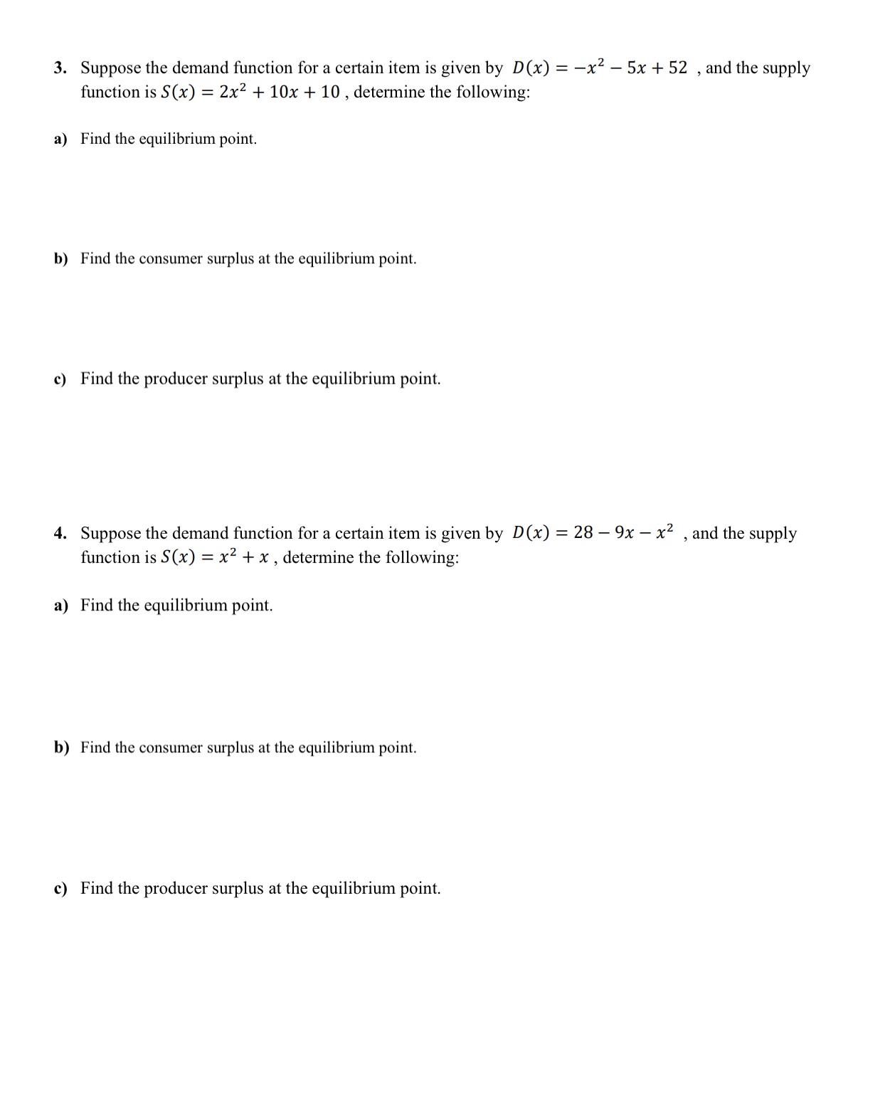 Solved Suppose the demand function for a certain item is | Chegg.com